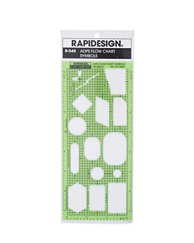 Rapidesign ADPS Flowchart Template, 1 Each (R545) | Amazon price ...