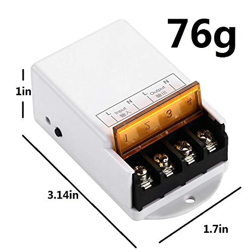Wireless Remote Switch,110V/120V/240V /30A Relay Wireless RF Switch for ...