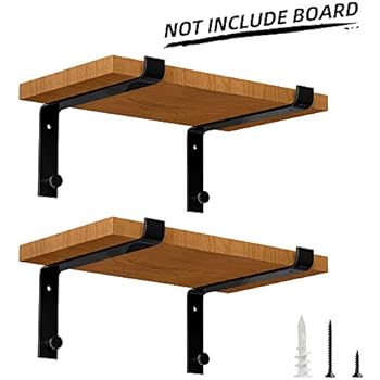 Amazon.com: Specially Designed Metal Shelf Brackets 12 Inch, Heavy Duty ...
