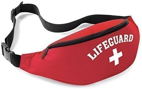 Lifeguard Belt/Bum Bag (Red/White): Amazon.co.uk: Clothing