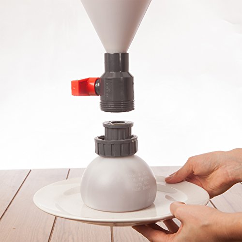 FastFerment Plastic Beer Conical Fermenter, 7.9 Gallon Starter, White ...