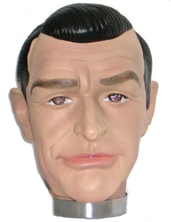 James Bond Sean Connery 007 Fancy Dress Costume Mask: Amazon.co.uk ...