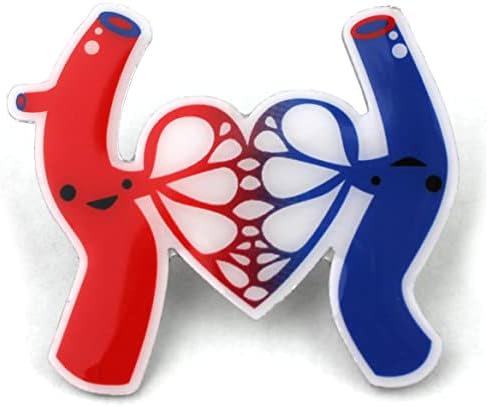 I Heart Guts Artery & Vein Lapel Pin - Life’s Bloody Great - Funny ...