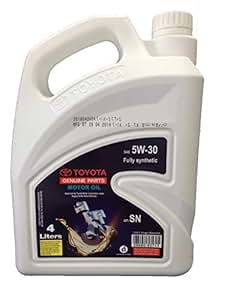 TOYOTA MOTOR OIL 5W30 SN (4LTR) (10000 KM): Amazon.com: Alsarya