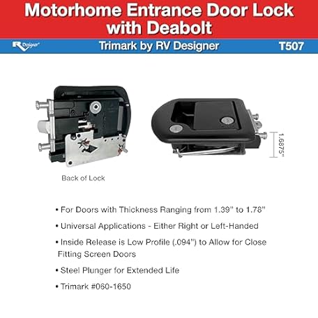 Mua RV Designer T507 TriMark Motorhome Entrance Door Lock with Deadbolt ...
