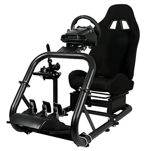 Dardoo Racing Simulator Cockpit G920 Frame with Black Seat Fits for ...