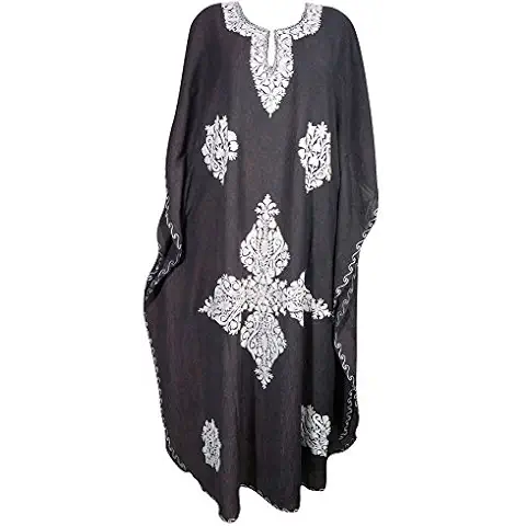 WOMENS LOUNGEWEAR CAFTANS: Bohemian Festive Resort Wear Kimono Caftan