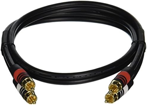 Monoprice Premium Two-Channel Audio Cable - 3 Feet - Black | 2 RCA Plug ...