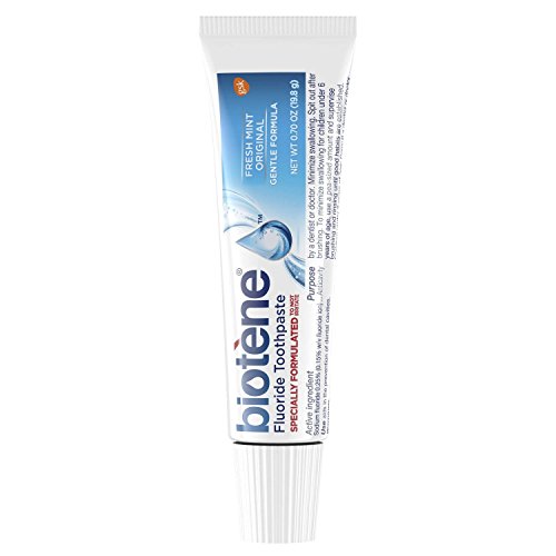Biotene Dry Mouth Fresh Mint Toothpaste 0.70 Oz Travel Size (Pack Of 3 ...