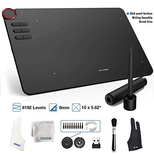 XP-PEN Deco 03 Graphics Drawing Tablet, Wireless Digital Tablet with 6 ...