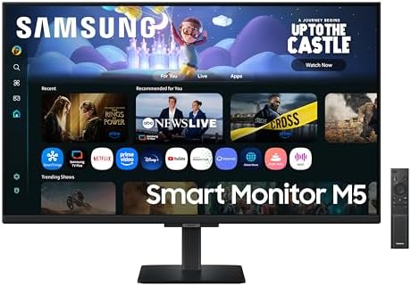 Samsung 32 M5 M50F Smart Monitor (Smart Features) FHD (1,920 x 1,080 ...