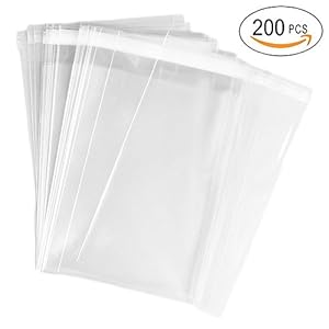 Amazon.com: AIRSUNNY 200 Pcs 4x6 Clear Resealable Cello / Cellophane Bags Good for Bakery ...