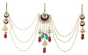 SheCARIO Gold Plated Hair Brooch | Traditional Juda Accessories ...