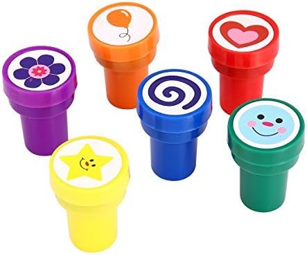 Stamps for Kids, LUCKYBIRD S1118 Best Self Inking Plastic Fun Stamps ...