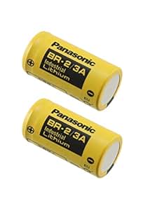 Amazon.com: 2 Panasonic BR 2/3A Size 3 Volt Lithium Industrial ...