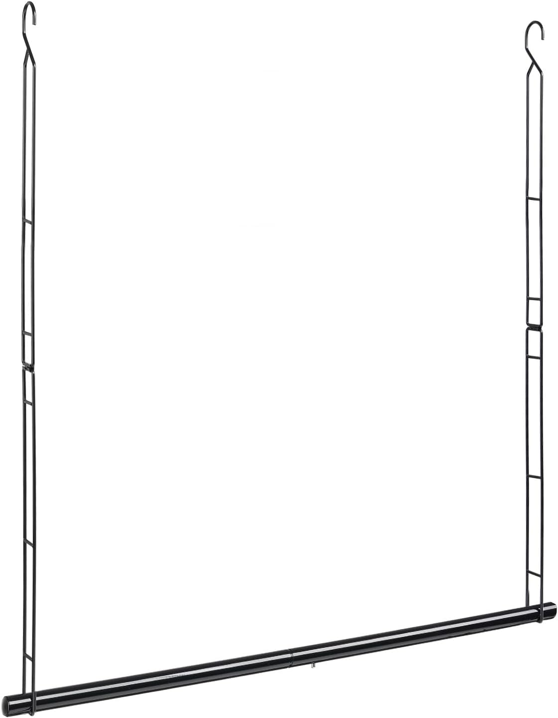 Hanging Closet Rod 31.89in, 6 Height Adjustable Heavy Duty Closet Rod ...