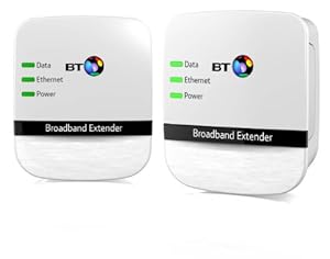 BT Broadband Extender 200 Kit, Powerline Adapters (Twin Pack): Amazon ...