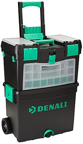 Amazon Brand - Denali Heavy Duty Wheeled Toolbox with Foldable Comfort ...