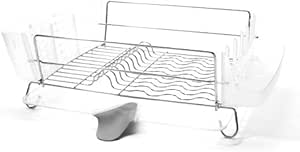 Amazon.com - OXO Good Grips Folding Stainless-Steel Dish Rack - Kitchen ...