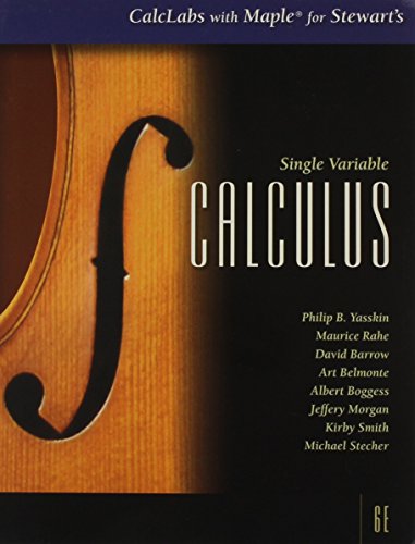 CalcLabs with Maple for Stewart’s Single Variable Calculus: Stewart, James: 9780495012351 ...