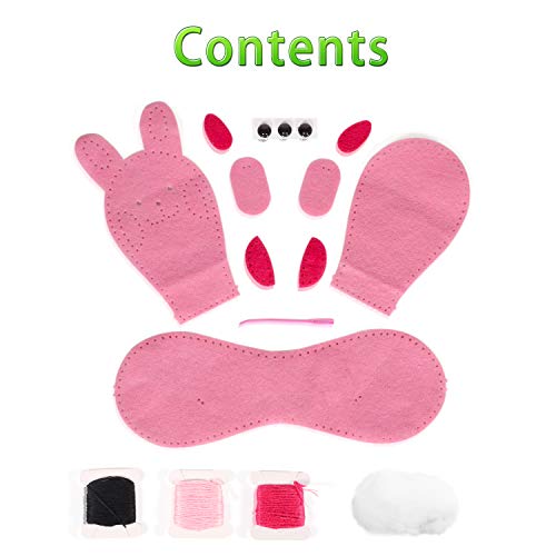 Koltose by Mash Sew Mini Bunny Craft Kit for Kids – Sew and Stuff Mini ...
