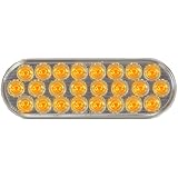 Amazon.com: Maxxima M63201Y 24 LED Amber 6" Oval Warning Flasher ...