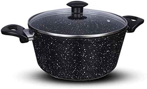 Top chef Pot Granite size 22 Black glass Lid price in Egypt | Amazon ...