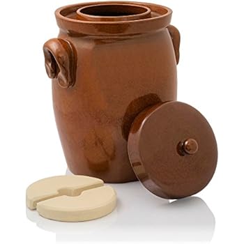 Amazon.com: Kerazo K and K Keramik German Made Fermenting Crock Pot, 16 ...