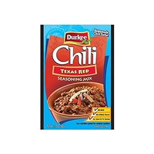Amazon.com : Durkee Texas Red Chili Seasoning - 1.75 oz. packet, 18 per ...