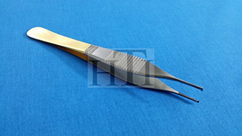 T/C ADSON TISSUE PLATIC SURGERY FORCEPS 4.75" 1X2TEETH STRAIGHT FINE ...