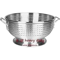 Amazon.com: (8-QT) Aluminum Colander with Handles and Base Heavy Duty ...
