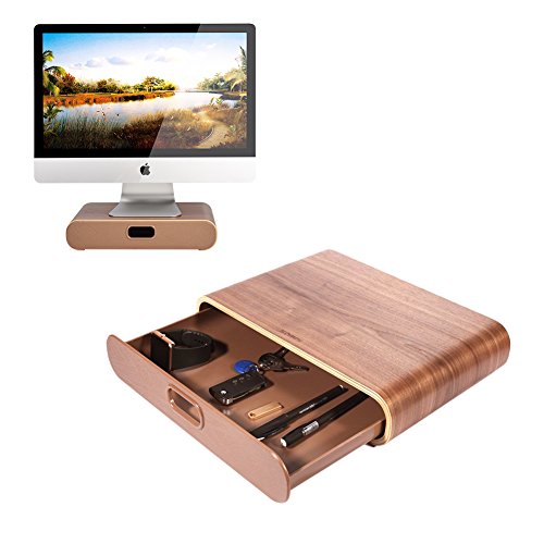 Buy Computer Monitor Stand, SAMDI Wood Monitor Riser with Desk ...