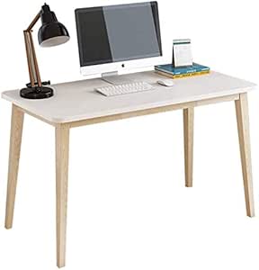 Madera maciza mesa de ordenador de sobremesa en casa escritorio de la ...