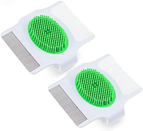 DOERDO 2 Pieces Cradle Cap Brush and Comb 3 in 1 Design Baby Comb for ...