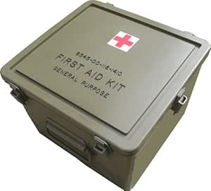 Amazon.com : U.S. Military First Aid Kit Container (Empty) : Camping ...