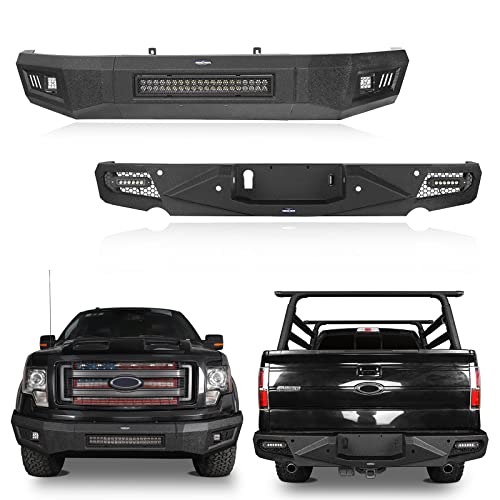 Hooke Road F150 09-14 Full Width Front Bumper and Rear Bumper Kit ...