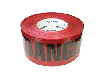 RED “DANGER” CONSTRUCTION RIBBON BARRICADE TAPE (1000’ FEET): Amazon.com: Industrial & Scientific