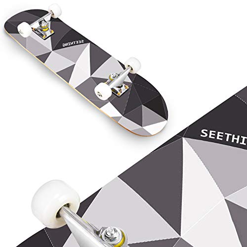 seething 31" Standard Skateboards for Beginners, 7 Layer Canadian Maple ...