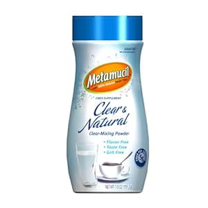 Amazon.com: Metamucil Clear & Natural Clear-Mixing Powder 34 Servings 7 ...