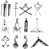 Amazon.com: Masonic FREE MASON Blue Lodge Officer Collar Jewels Set of ...