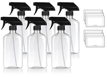 16 oz / 500 ml Clear PET (BPA Free) Plastic Oblong Flask Style ...