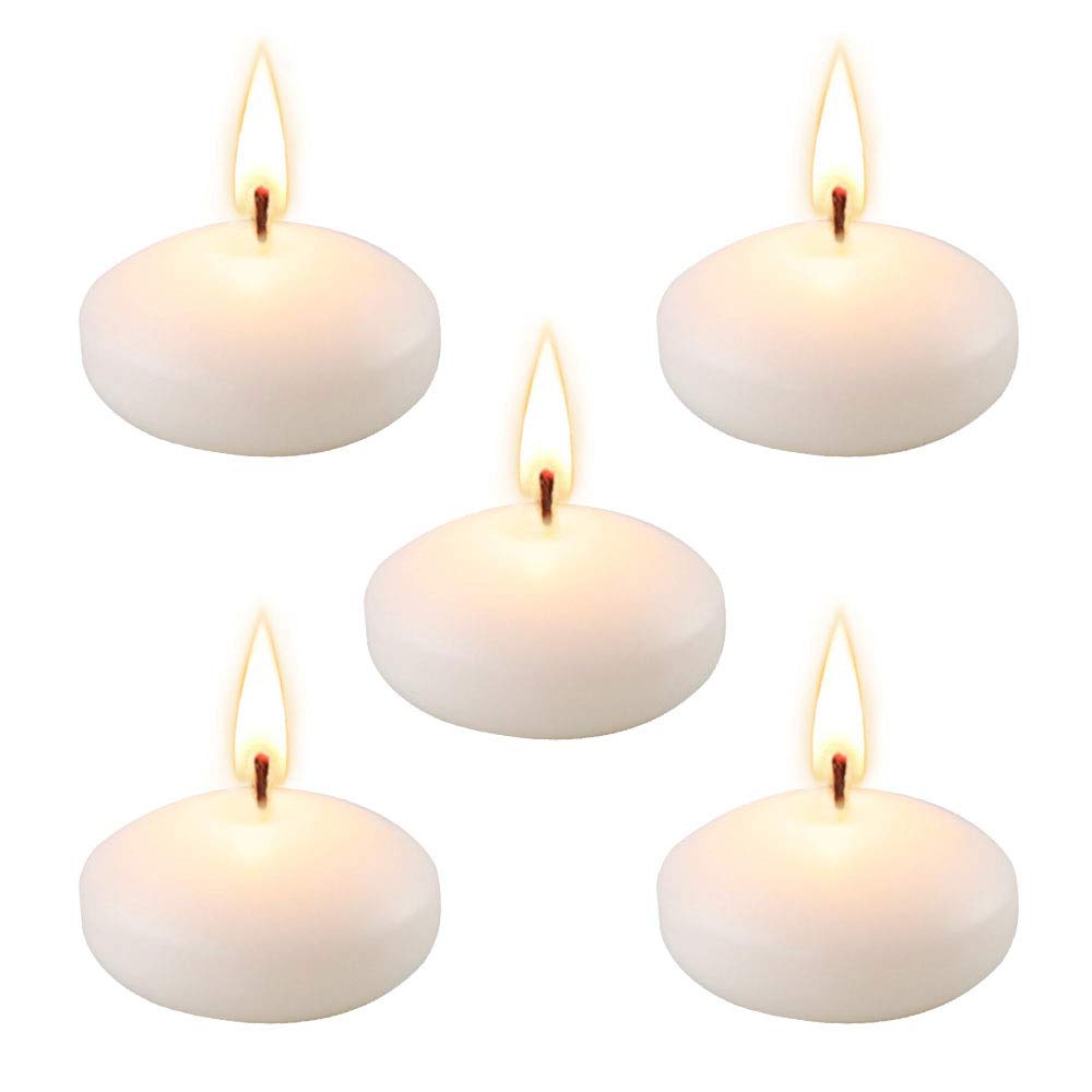 Set of 48 Unscented Floating Candles for Centerpieces, 2 Inch Small ...