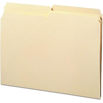 Amazon.com : School Smart Half Cut Manila File Folders - Letter Size ...