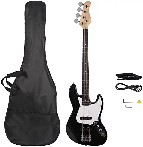 قیمت و خرید Ktaxon Electric Jazz Bass Guitar, Full-Size 4 Strings Beginner & Professional Guitar ...