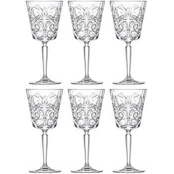 Amazon.com | Lorren Home Trends RCR Timeless Water Glasses: Goblets ...