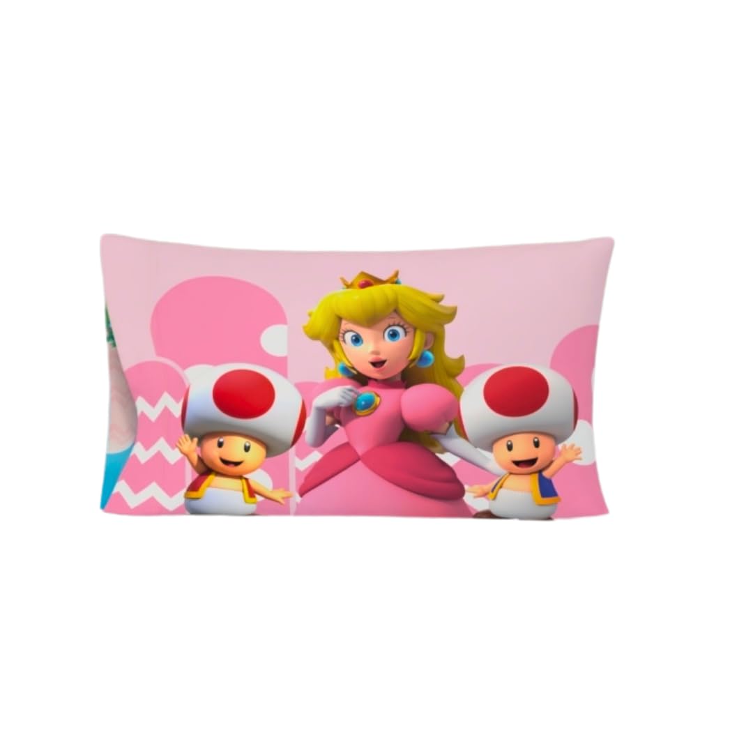 Franco Super Mario Princess Peach Kids Beauty Silky Satin Standard ...