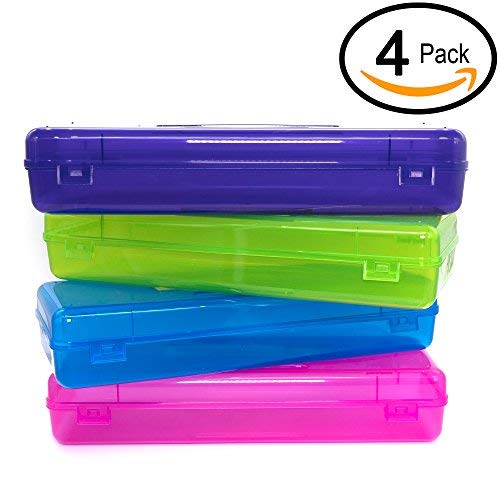 Emraw School Pencil Box - Multipurpose Ruler Length Utility Box for ...