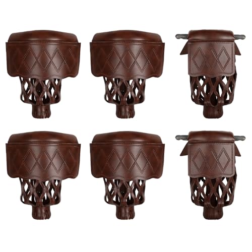 GARSEN Pool Table Pockets Set of 6, PU Leather Pool Table Billiard ...
