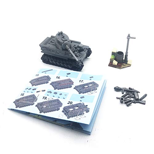 koolfigure Custom Sets of WW2 German Army Tiger Tanks, WWII Mini ...