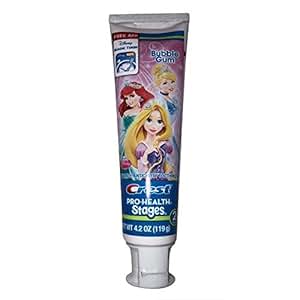 Amazon.com : Crest Pro-Health Stages, Disney Princess Toothpaste Bubble ...